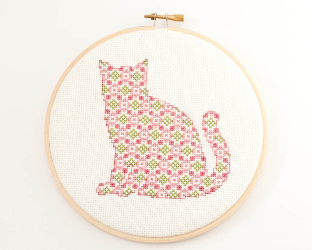 Kitten Cross Stitch Pattern - Digital Download – Stitched Modern Downloads